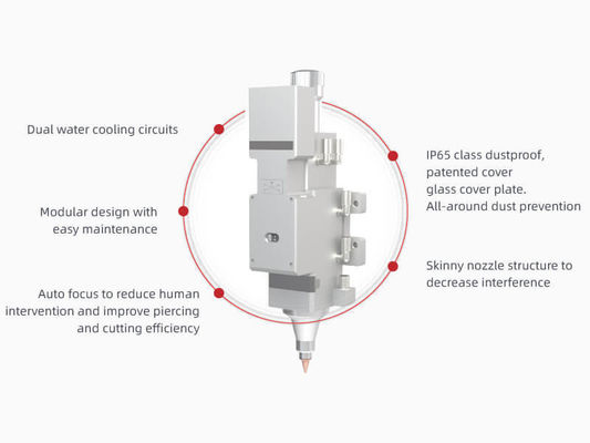 Yaskawa Servo Motor Fiber Laser Cutter 2000W 3000W For Continuous Wave ...